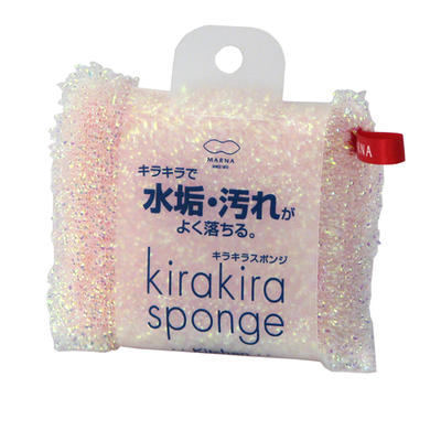 シリーズ キラキラスポンジサイズ約95×90×30mm色ピンク、ブルー材　質PET、ナイロン、ポリウレタンセット内容スポンジ × 1原産国日本製(Made in Japan)販売元株式会社 マーナ商品説明キラキラキラキラしたPETフィルムを...