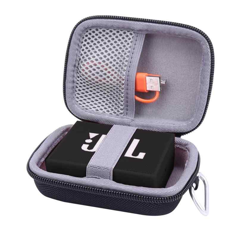 JBL GO2 / GO Essential 2 Bluetooth ポータブルスピーカー 専用保護収納ケース- Aenllosi (ブラック)Aenllosi-ショックプルーフ（耐衝撃）ハードケース 保護カバー 旅行ストレージ バッグ 適...