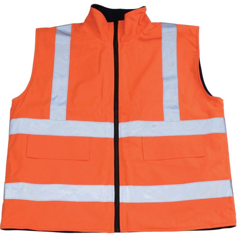 TRUSCO(トラスコ) フリース付安全ベスト XL オレンジ TFAB-OR-XL色：オレンジ 着丈(cm)：69 胴まわり寸法(cm)：135反射材：幅50mm本体（表）:オックスフォード（ポリエステル100％） 本体（裏）:フリース（...
