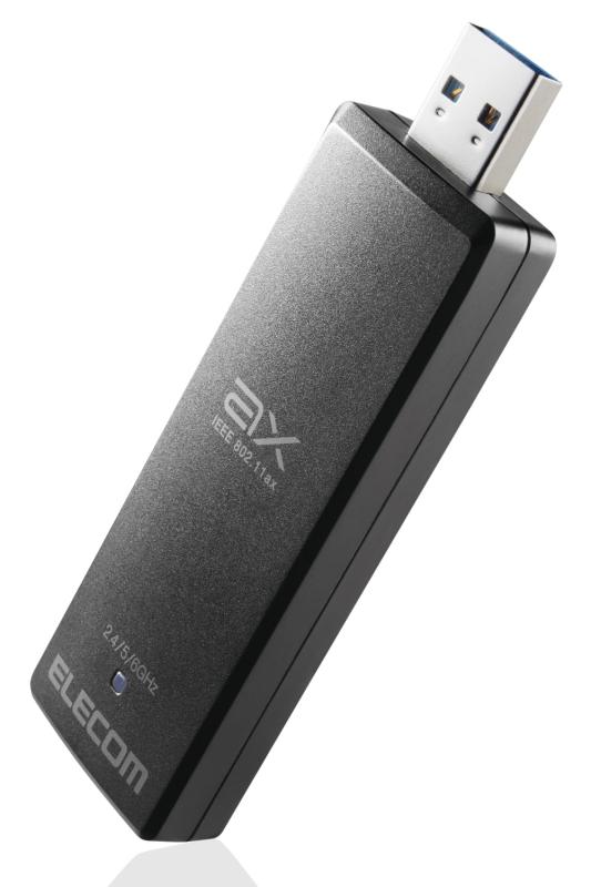 エレコム 無線LANアダプタ Wi-Fi 6E 2402+2402+574 Mbps USB3.0 対応 WDC-XE2402TU3-Bパソコンに装着することで高速な無線通信を実現するWi-Fi 6E(11ax)USB 5Gbps(USB3...