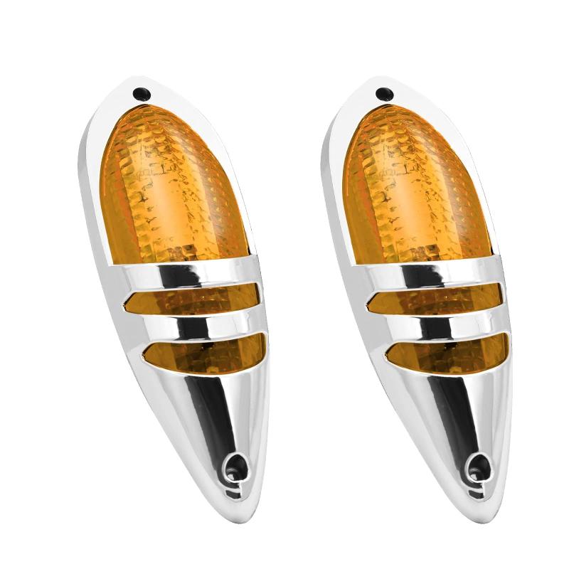 Aoling マーカーランプ 12V 24V トラック サイド ライト トラック用 LEDトラックウインカー アンバー トレーラー 車幅灯 コーナーランプ クリアランスランプ 路肩灯 側方灯 タイヤ灯 追突防止 軽【コーナーランプ】このマー...
