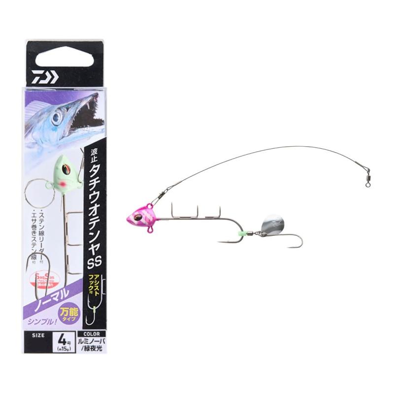 ダイワ(DAIWA)ハリ・仕掛け 波止タチウオテンヤSSノーマル 3S ルミノーバ/紫ゼブラダイワ 波止タチウオテンヤSS ノーマル 3S (タチウオテンヤ 太刀魚仕掛け)サイズ：3Sタイプ：ノーマル入数：1重さ(号)：2※内容量・パッケー...