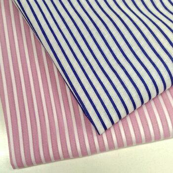 商品名：綿 100% ドビーストライプ生地 2色 素　材：綿 100% 生地幅：110cm カラー：2色 綿80番手のドビーストライプ生地です。80番手の薄手の生地で、うっすら透け感があります。伸縮性はありません。ストライプの幅は、C/#....