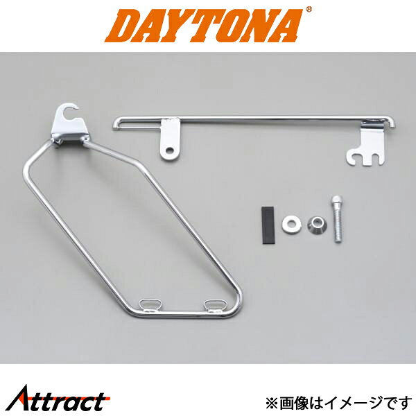 メーカー希望小売価格はメーカーサイトに基づいて掲載しています。メーカーデイトナ(DAYTONA)商品サドルバックサポート＆ハンガーセット【車体左側】クローム■DYNA概要巻き込みを抑止するサポートとサドルバッグの着脱を容易にするハンガーのお...