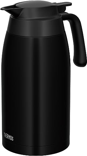 サーモスの定番ステンレスポット本体サイズ(約):幅19*奥行き12.5*高さ27cm、本体重量(約):700g、容量:2L素材・材質:内びん:ステンレス鋼 / 胴部:ステンレス鋼(アクリル樹脂塗装) / 肩部:ポリプロピレン / 中せん:ポ...