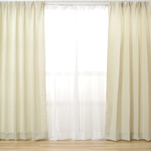 非遮光のカーテンとレースカーテンのセットです。商品サイズ cm ：幅約100*高さ約200商品重量：約1.95kg材質：ポリエステル100％