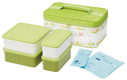 サイズ:ランチバッグ*幅14*奥行28.3*高さ18.5cm 弁当箱*幅17*奥行17*高さ6.5cm素材・材質:本体・仕切り・保冷トレイ*ポリプロピレン、フタ*EVA樹脂、ランチバッグ表地*ポリエステル*br*裏地*アルミ蒸着フィルム、断...