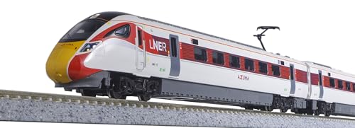 LNERで活躍する800113編成を製品化。『AZUMA』の愛称を持つLNER (ロンドン・ノース・イースタン鉄道)のClass800/1がNゲージで登場、歌舞伎の隈取りを彷彿とさせる前面デザインが特徴です。9両編成からなるダイナミックな高...