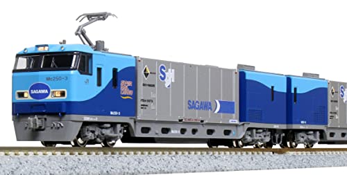 日本で唯一の「貨物電車」として活躍するM250系 スーパーレールカーゴ。迫力のフル編成の再現はもちろん、ベストセレクションとしてNゲージ入門者の方に、まずは基本セット (4両)でお手軽にお楽しみいただけるラインナップです。積載されているU5...