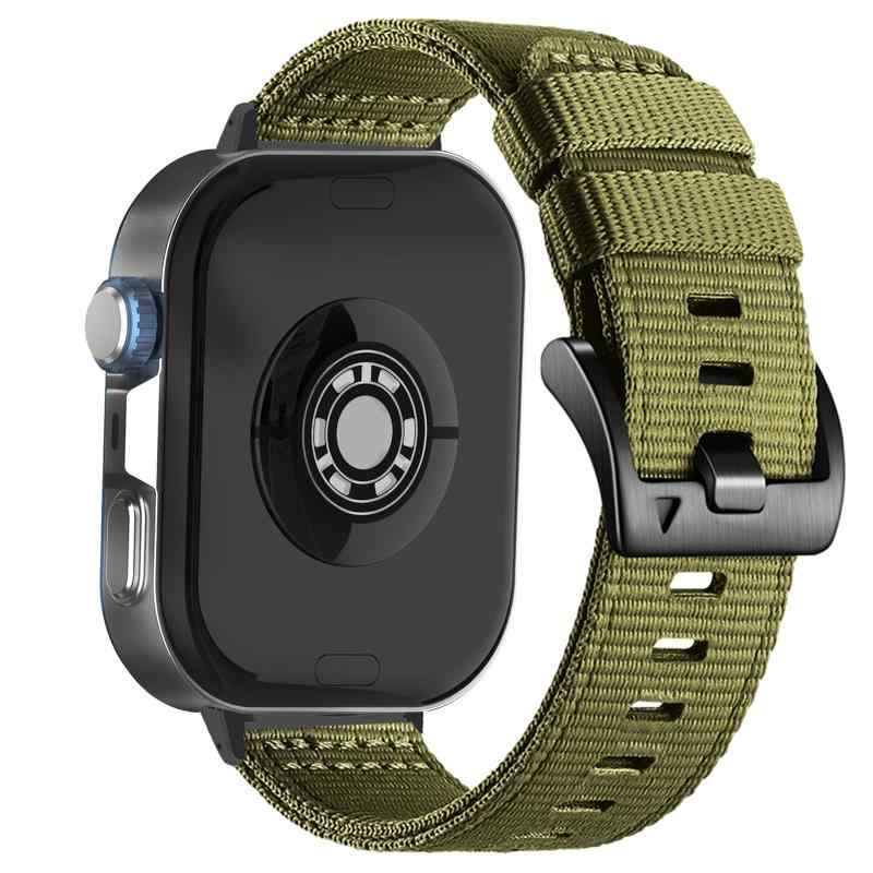 [ROBANDOO] 互換性For HUAWEI WATCH FIT 4 /FIT 4 Pro 専用バンド ベルト ナイロン 交換バンド ミリタリースタイル 通気性 運動スタイル スポーツ風対応機種：HUAWEI WATCH FIT 4 /...