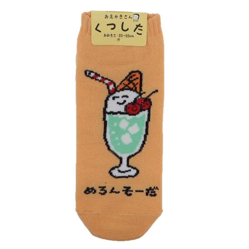 おえかきさん[女性用靴下]ANKLE SOCKS LADIES/めろんそーださん何枚あっても嬉しいプチプラSOCKS靴下 レディース/ファッション/かわいい/女性向け/生活雑貨大人かわいいファッション雑貨や生活用品が充実