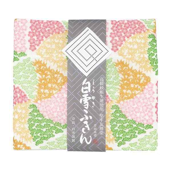 白雪ふきん 白雪友禅ふきん 松竹梅／約30×40cmふきん