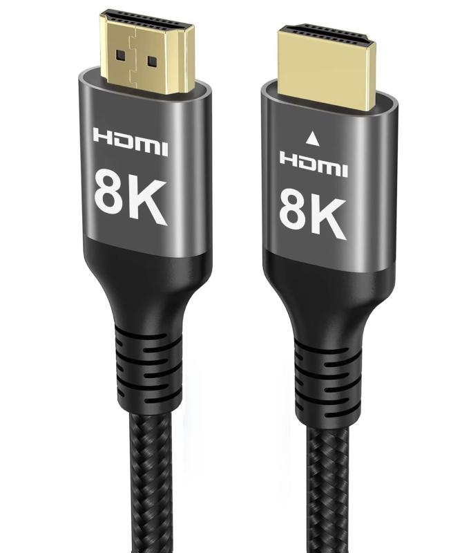 Ubluker 8k HDMIケーブル 10m, ナイロン編組高速HDMI®ケーブル 4k 120Hz 2k 165Hz 8k 60Hz 12bit eARC ARC Dolby Atmos HDR10+ HDCP2.3対応 ゲーム用PC ...