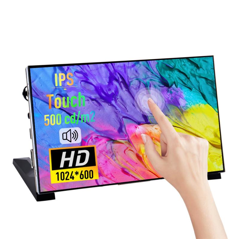 GeeekPi 7 インチ LCD スクリーン Raspberry Pi 用 1024x600 IPS LCD ディスプレイ スタンド付き HDMI ポータブルモニター Raspberry Pi 5/Pi 4B/3B+/3B/B+/Zero...