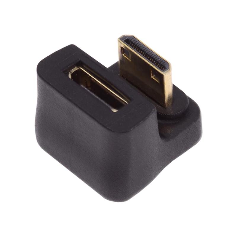 ケーブルcc 逆U字型バックアングルミニ/マイクロHDMI 1.4オス-HDMIメス延長アダプターコンバーター