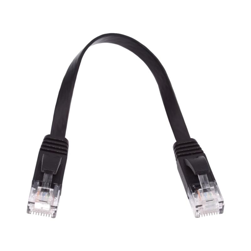 cablecc Cat 6 RJ45 UTPネットワークケーブル ウルトラスリム フラットイーサネットケーブル ツイストペアパッチコード ノートパソコンルーター用