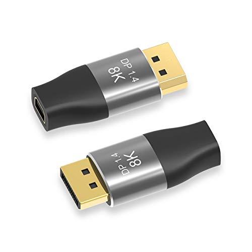 Cablecc DP/Mini DisplayPort 1.4 8K 60hz ケーブル ウルトラHD UHD 4K 144hz - MiniDP ケーブル 7680 * 4320 ビデオ PC ノートパソコン テレビ用