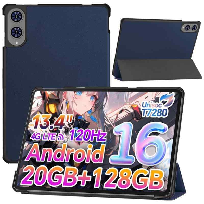 【E-COAST】For TECLAST T65 / BNCF Bpad 13 / ODEA A13 13インチ ケース TECLAST/BNCF/ODEA タブレット 保護カバー 三つ折ケース スタンド可能 超薄型 マグネット内蔵 オート...