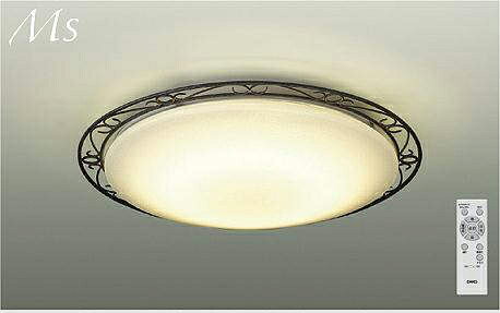 LED 31.1W 昼光色〜電球色／6500K〜2700K鋼管・鋼棒 ブラックアンティーク塗装再生アクリル 乳白(シルク印刷スカボ風)径φ594 高124mm2.6kg●プルレススイッチ付(全灯-※点灯-常夜灯)※消灯前の調色調光状態●調色...