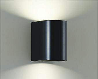 LEDユニットフラット形(径75mm)5.8W(GX53-1)×2灯 広角形(上側)・中角形(下側) 温白色／3500K鋼板 黒塗装アクリル 透明巾120 高169 出135mm1.7kg●プルレススイッチ付(上下-上-下)●首振片側30°...