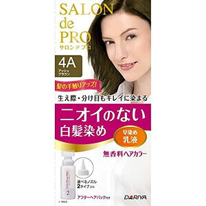 特徴刺激臭も香料もない新タイプ、「無香料」ヘアカラー ツンとする嫌なにおいがまったくしない無香料タイプで、心地よくカラーリングできます。 ●染毛力・色持ちアップ（※当社従来品比） コネクター成分が、生え際・分け目までしっかりキレイに染め上げ...