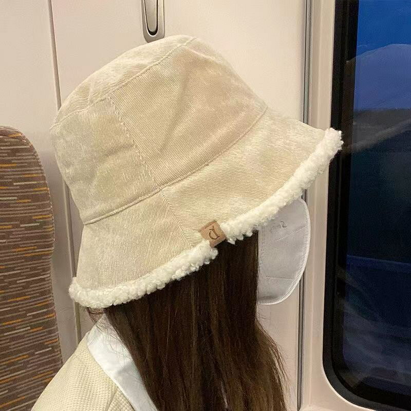 帽子 バケットハット レディース ふわふわ ハット 秋冬 厚手 カジュアル 可愛い 保温 あったか 折りたたみ 小顔効果 おしゃれ 無地 可愛いhttps://image.rakuten.co.jp/bennuo/cabinet/10222...