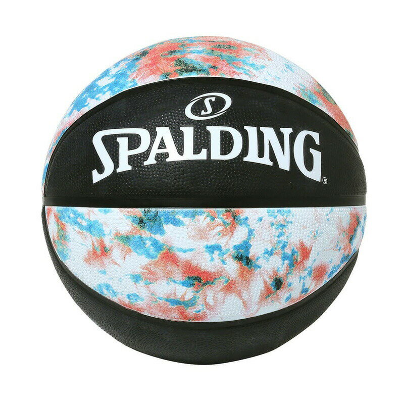 ●素材：ラバー ●サイズ：5号 ●鮮やかなカラーのタイダイ柄とブラックを交互に配したラバーボール。 ●アウトドアのプレーに適した耐久性に優れるラバーを使用。