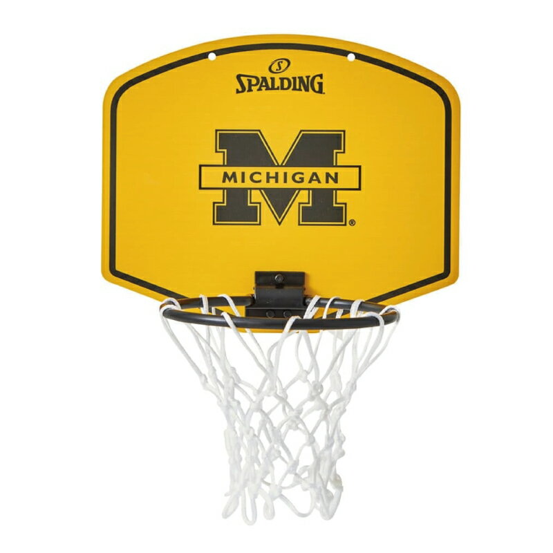 ●素材：ボード材質：プラスチック ●カラー：イエロー ●ボードサイズ：W28.6cm×H24cm ●リングサイズ：直径16cm ●ミニボールサイズ：直径10cm ●MICHIGANのアイコンロゴを中央に配置した、MICHIGANカラーのマイ...