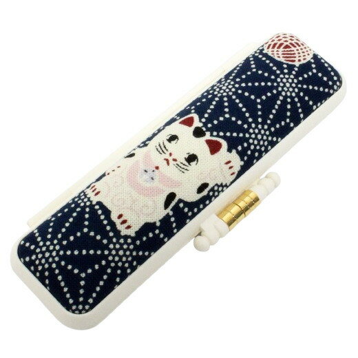 子供にも大人にも！ お〜いねこケース　紺 10．5mm　12mm用 送料無料 ≪お〜いねこ印鑑ケース≫ ★大きさは10．5mmか12mm。 長さは通常の60mm丈が収納できます。 ★柄の出方はそれぞれ異なります。 ■お届けは、 　当社指定の...