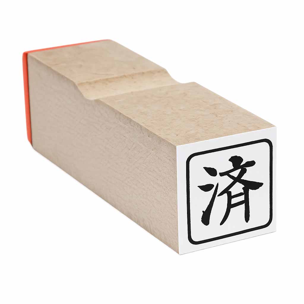 書類整理や封筒、伝票、事務作業に幅広く活躍する木製台木付きゴム印です。 手に持ちやすい木製台木が付いており、安定した押印が可能です。 文字が大きく見やすいデザインのため、書類や封筒への押印がスムーズに行えます。 日常の事務作業に欠かせない文...
