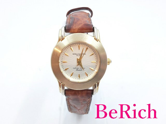 ニコラバレンチノのレディース腕時計のご紹介です ブランド名 　ニコラバレンチノ 　NICOLA VAENTINO 商品名 　レディース腕時計 素材　ケース 　SS 　バンド 　レザー カラー　文字盤 　白 　バンド 　茶 型番 　NVL-5...