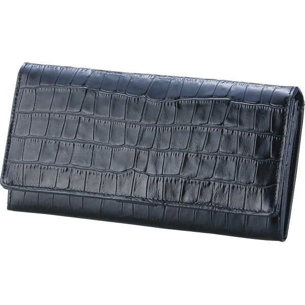 ●型押しの長財布なので高級感があり、小銭入れが2室にわかれているので便利です。 ■商品情報 ◇ブランド カンサイセレクション ◇サイズ ●現品約18.5×9.5×3cm ◇材質 ●表＝牛革、内側＝牛床革 ◇内容 ●札入×1、カード入×4、内...