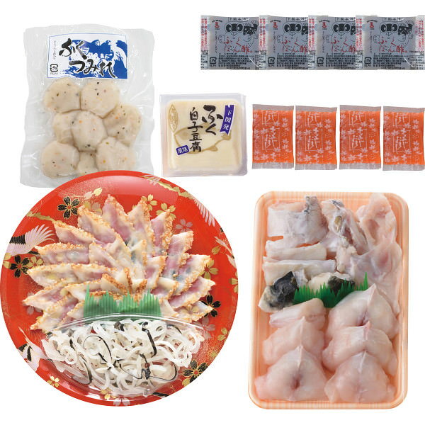 ●表面を軽く炙って氷で締め、たたきにすることで真ふくの旨味を閉じ込めた真ふくたたき刺身と、淡白な中にも奥深い味が美味なふくちりをセットにしています。ちり鍋後のスープで、ふく雑炊もお楽しみ頂ける商品です。 ■商品情報 ◇ブランド ◇サイズ ◇...