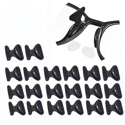 【シリコン】シリコン素材でできており肌に優しくソフトに当たるのでメガネの痕や化粧くずれを防ぎます。メガネずれ落ち防止鼻パッドは日常の使用に耐える頑丈さがあります。長期間の使用でも変形せず、効果を持続します。 【クッション性】中空構造で中にエ...