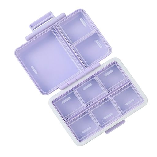 ✅【携帯用ピルケース。サイズ:10.6 x 8.7 x 3.6 cm。手のひらサイズなので、カバンに入れて持ち歩きやすいです。旅行.通学.通勤や出張などの時に、小物や薬の収納にピッタリです。ハンドバッグ、バックパック、ブリーフケース、コート...