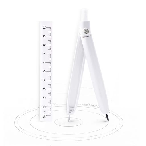 【材質】本体:ABS、ケース:PS 【サイズ】H 130 x W 34 x D 22 mm、直径:20 cm;小さい手でも回しやすく、滑りにくい持ち手です 【実用性】製図用品のトップが作る高いデザイン性と実用性を兼ね備えたスクールコンパスで...