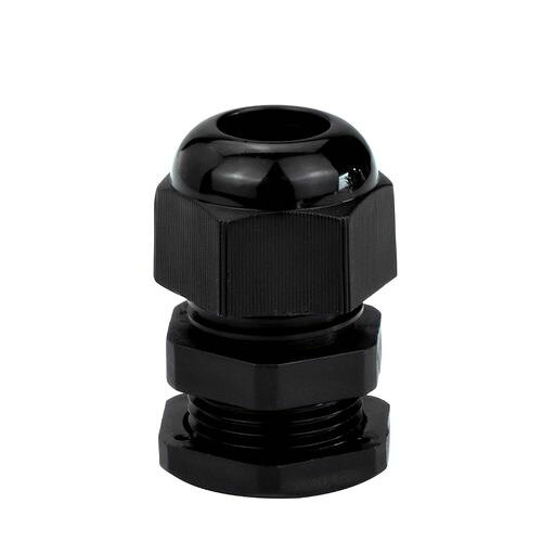 ナイロンボディ、塩素ゴムシール 防水IP保護:IP 68 サイズ: 4 Gauge PG13.5 PG 13.5~12.5 mm 色:黒