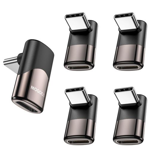 【USB CオスからCメスへ】このUSB-C直角アダプタは、デバイスのCポートを過度に抜き差ししないように保護します。直角設計は、場合によってはケーブルをよりよく管理することができ、特に自動車、コーナー、ゲーム、壁に近い任意の物体などの狭い...