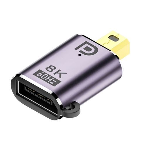 Mini DisplayPortオス右向き矢印DisplayPortメスアダプター。 8K高解像度7680 * 4320に対応。 Mini DisplayPortオスからDisplayPortメスへの変換に対応。 8K @ 60Hz、4K ...