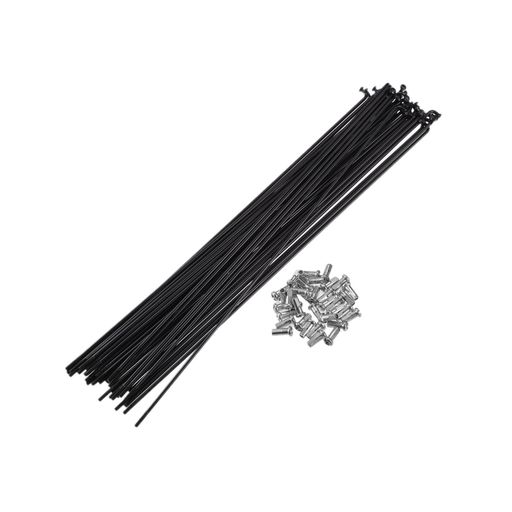 【サイズ】スポーク長(エルボーなし): 257mm 【仕様】スチール 14G ブラック 【特徴】ホイールは、振動負荷容量を向上させる連続的な緩やかな打撃技術を使用しています。 【パッケージ内容】自転車用スチールスポーク(ニップル付き) x ...