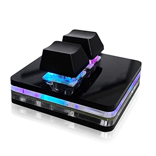 マクロゲームやリズムゲーム用の2キープログラム可能なキーパッド。 フルRGBカラーのブラックキーパッド。 USBインターフェース、HID標準キーボード、ドライバーなしでプラグアンドプレイ。 各ボタンはそれぞれ異なる機能モードに設定でき、お互...