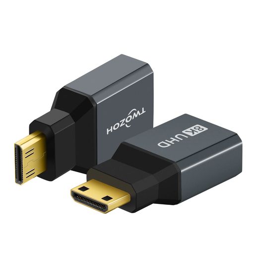 カメラ 【注意】これはMiniHDMIオス-HDMIメスアダプターです。お使いのデバイスのMiniHDMIポートであることを確認してください。 【8KHDビデオに対応】8K2.1ミニHDMIオス-HDMIメスコネクタは、フル8K解像度、76...