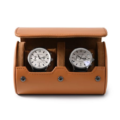【サイズ】時計ケース持ち運び2本用サイズ:17.5*7.8*10.8cm、重さわずか0.29kg市販の様々なサイズの時計を収納するのに適しています 【素材】腕時計ケース外側は厚いPU素材で包まれ、裏地はマイクロファイバーベルベットで作られて...