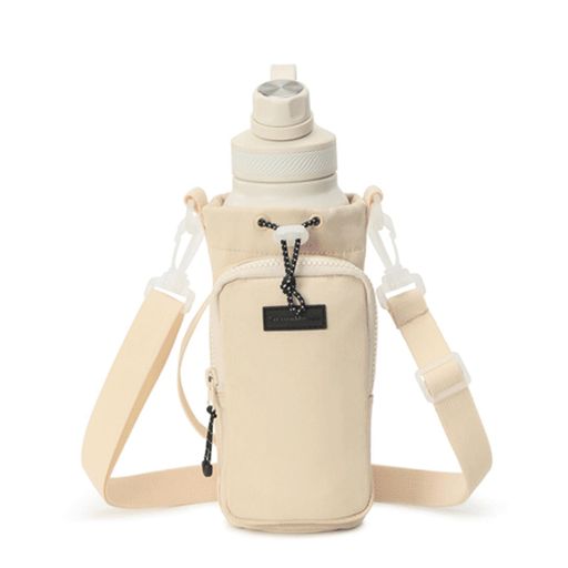 便利な収納スペース: この水筒ホルダーには、500ml〜1Lの水筒を収納できるスペースと、スマートフォンを収納できるポケットが付いています。 調節可能なショルダーストラップ: ショルダーストラップは長さ調節が可能で、肩掛けや斜め掛けなど、お...