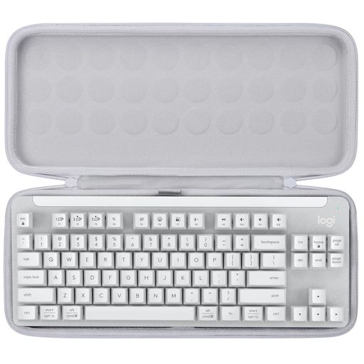 ロジクール SIGNATURE K855 キーボード 収納ケースは、ロジクール SIGNATURE K855用に特別に設計されています。 Logicool K855 キーボード収納ケースの内部素材はEVA素材で、非常に柔らかく、Logico...
