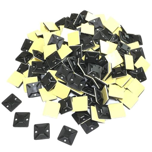 RedBeryl選べる結束バンド用タイマウントベース粘着テープ付インシュロック配線固定ケーブルタイベース ナイロン結束バンド用タイマウントベース、配電盤内などのケーブル固定に最適。 バラバラになりがちなケーブル、コードなどをひとまとめにして...