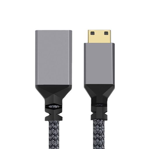 Mini HDMI-HDMI延長ケーブルをつなぐためのMini HDMIカプラー。 特別な絡まりにくいデザインの編みナイロン編組スリーブジャケットで、長期間にわたって頑丈な耐久性を備えています。 現在のHDMI 1.4仕様をすべて満たし、す...