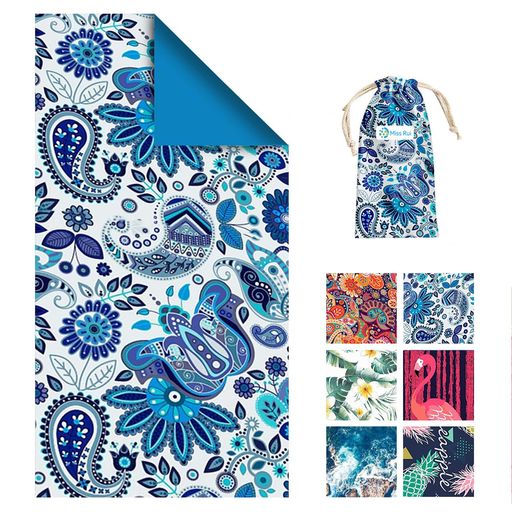 砂防止、丈夫:砂がつかないビーチタオル、新しく開発したマイクロファイバー材質は、耐砂性があります、外で使っても少し軽く振ると、タオルの砂が落ちやすくなります。極細繊維製なんので、丈夫で破損しにくいです、耐久性が良い。 超吸水、速乾性:ビーチ...