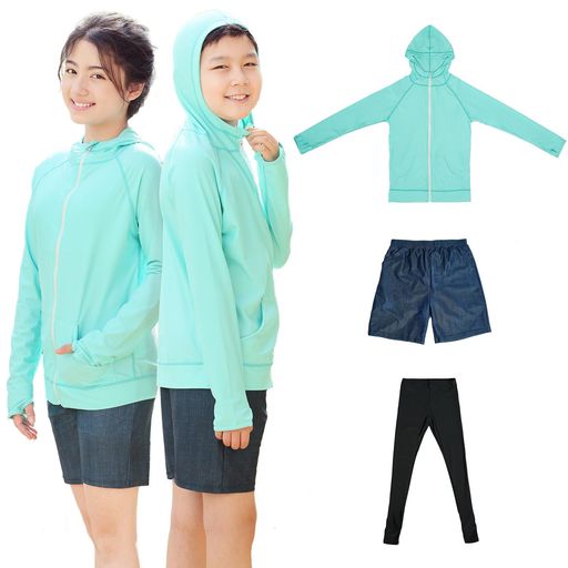 【セット内容】キッズ水着3点セット・長袖ラッシュガード・サーフパンツ・トレンカ子供用水陸両用 【UPF】最高等級の『UPF50+』【4WAYストレッチ】縦、横、斜め、どんな方向にもよく伸びる。いろんな動きでもストレスなし。 【吸汗速乾】汗を...