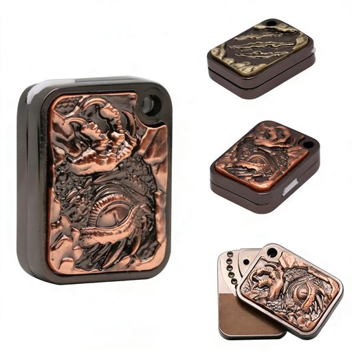 【魔竜型フィジェットトイ】この魔竜デザインのフィジェットトイは優れた合金素材を採用し、耐用性が高く、頑丈で、精巧に作られました。90%男性の選択、16から35歳大人気のフィジェットトイ。スライドするとガチャガチャの音がします、触覚フィードバ...